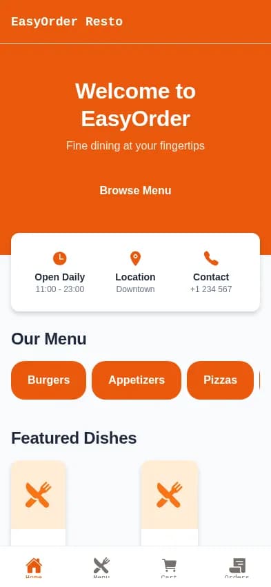EasyOrder Resto App