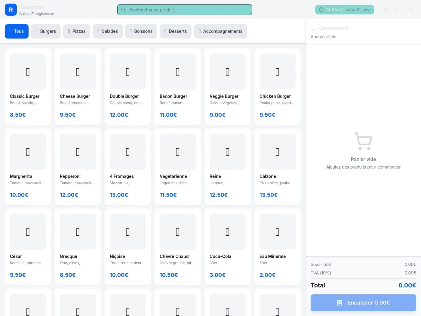 Restomax Cash Register