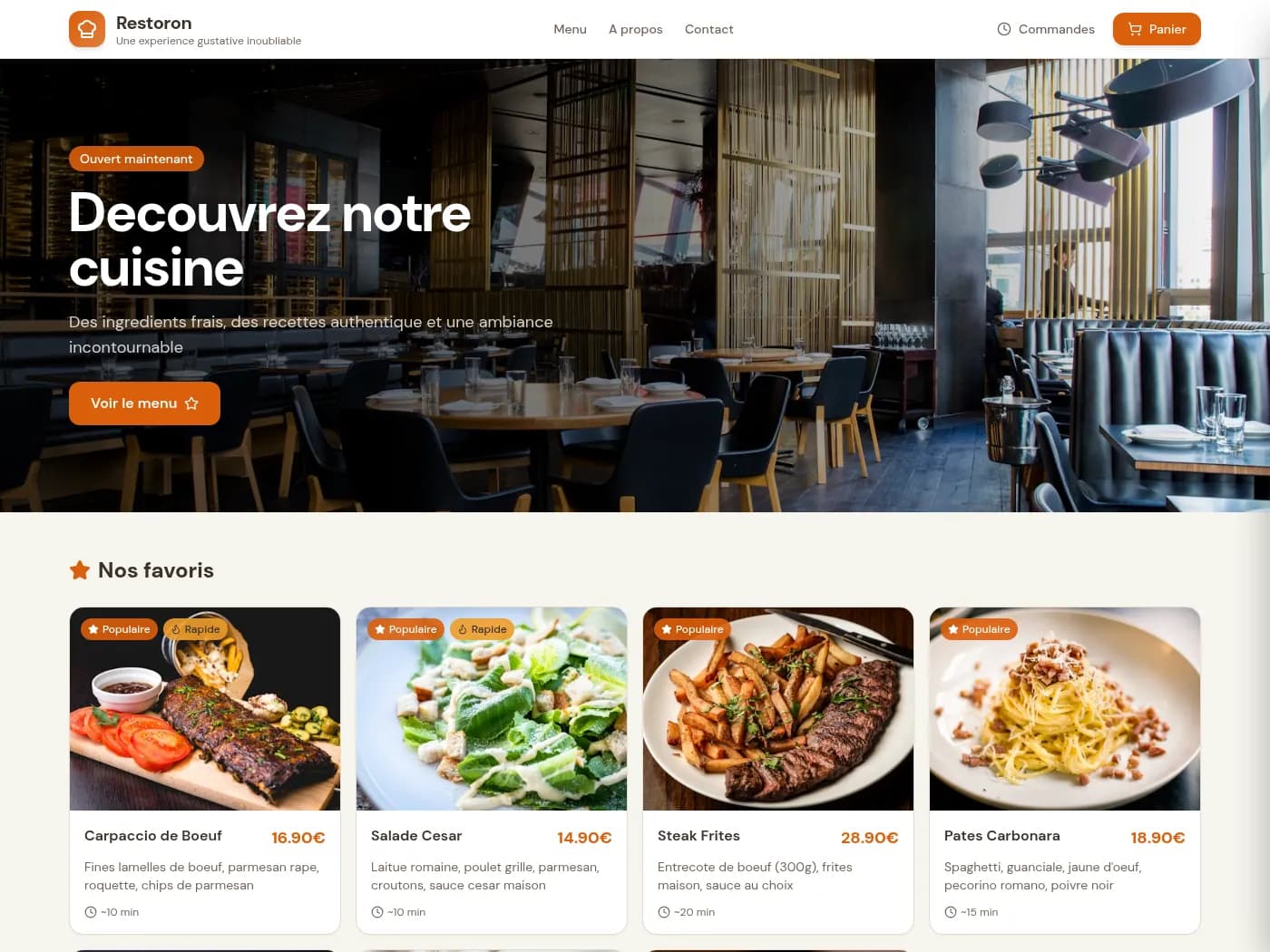Restoron Commande App