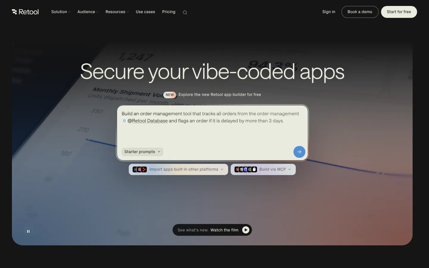 Retool homepage