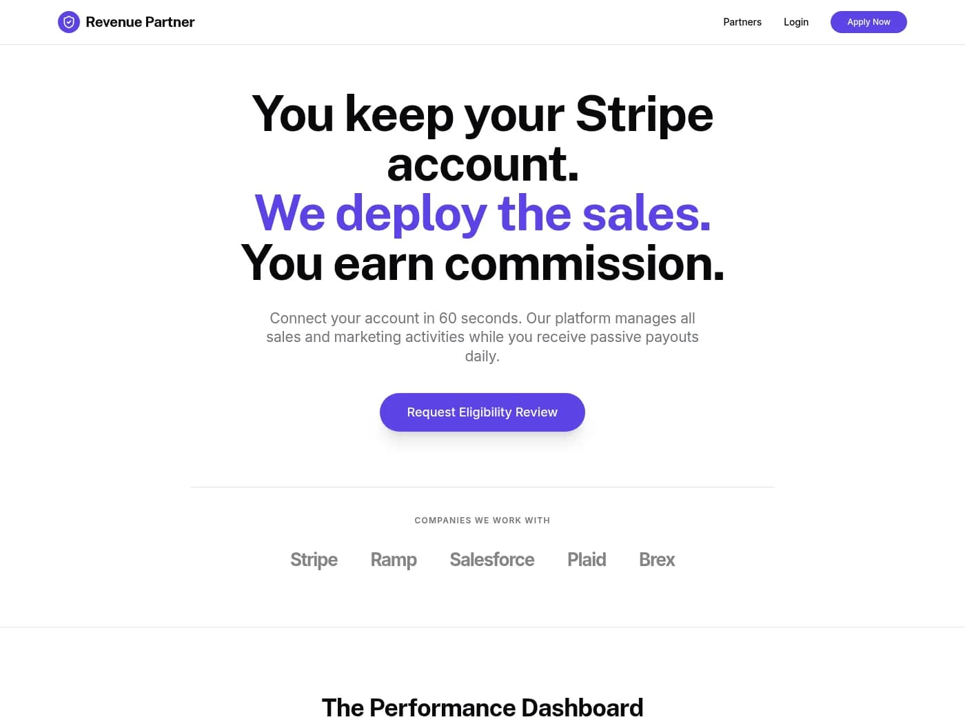 Revenue Partner Landing