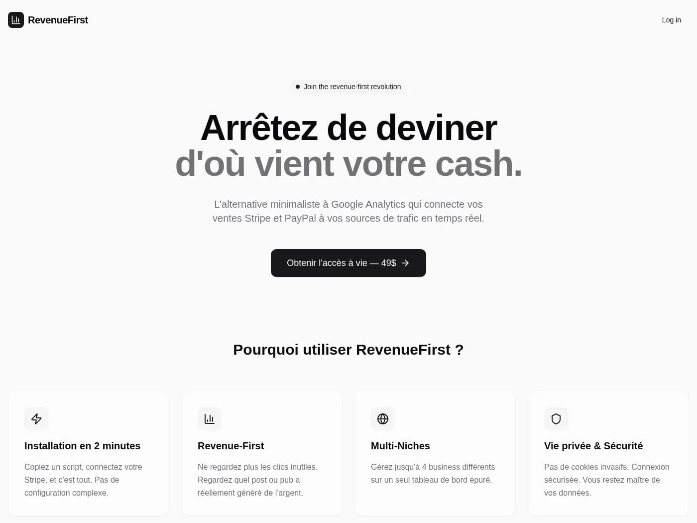 RevenueFirst Analytics