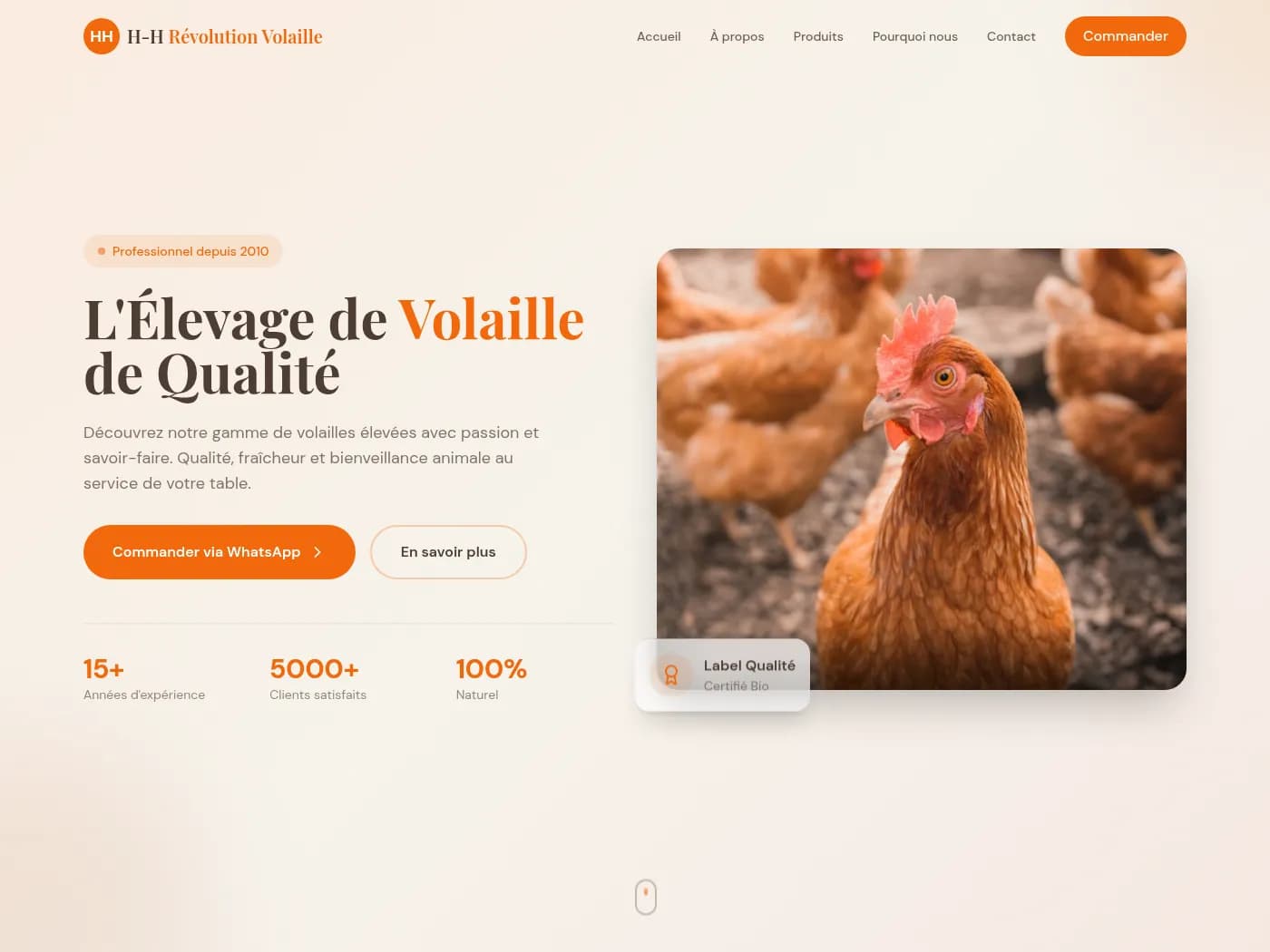 H-H Révolution Volaille Site