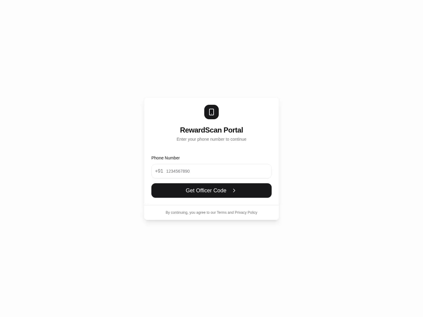 RewardScan Portal