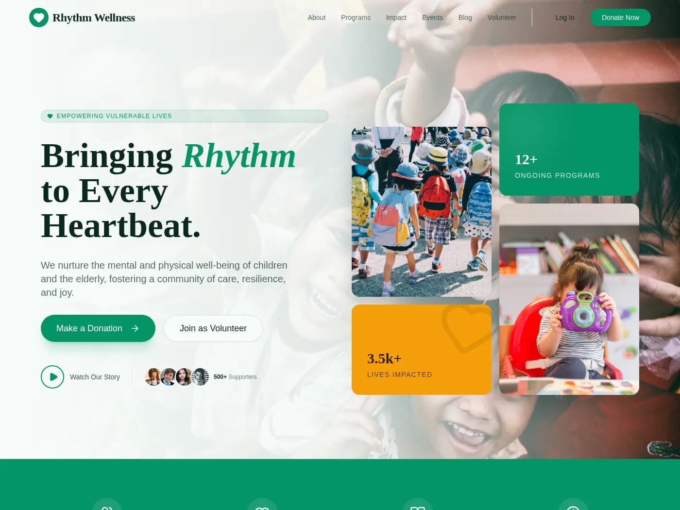 Rhythm Wellness Foundation Site