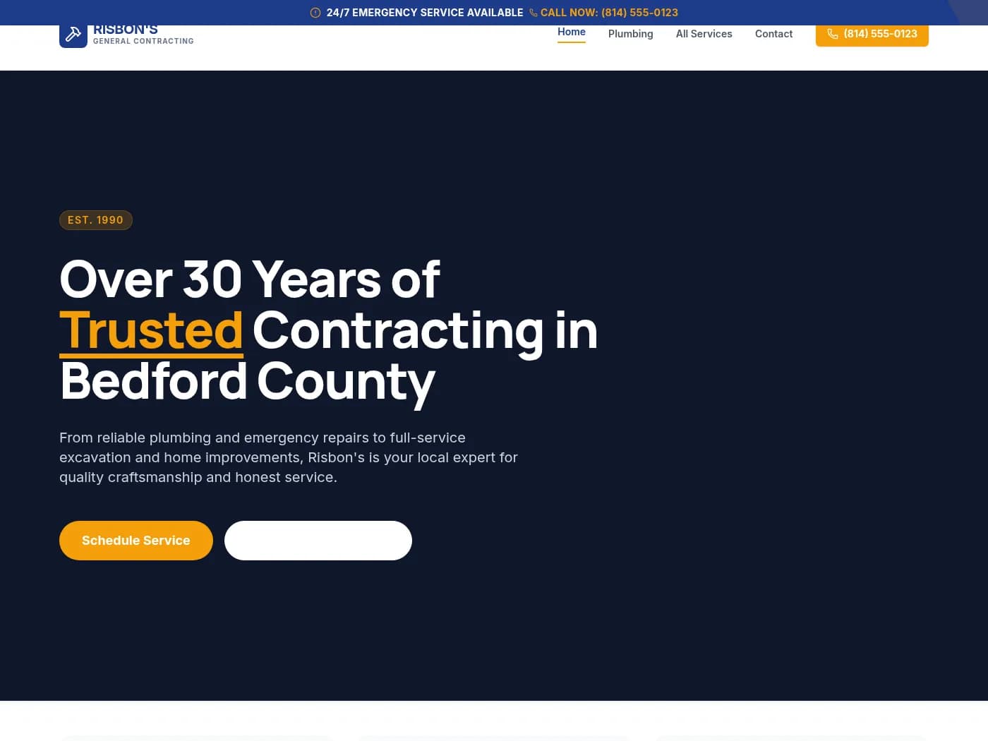 Risbon’s Contracting Website