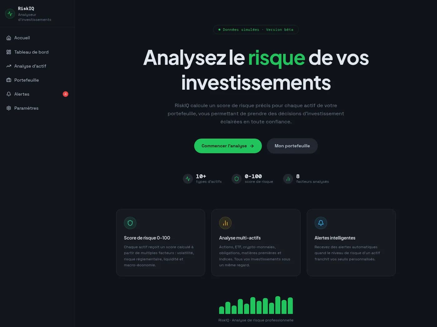 RiskIQ Investment Analyzer