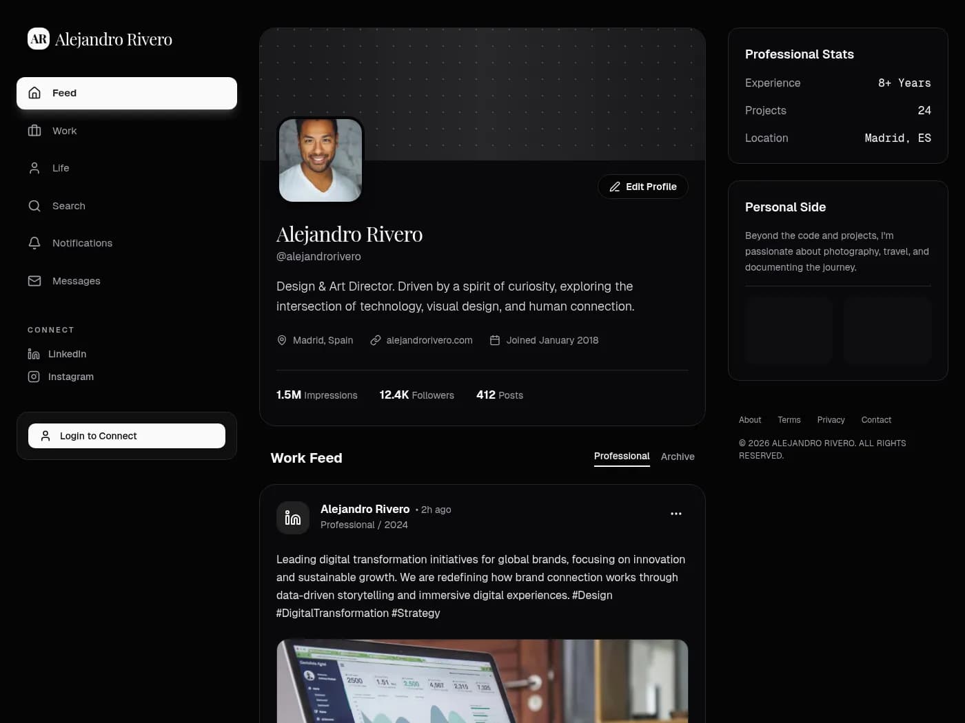 Alejandro Rivero Personal Site