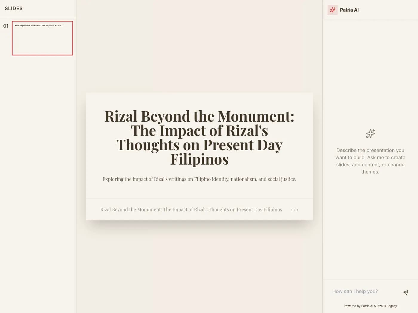 Rizal Legacy Digital Deck