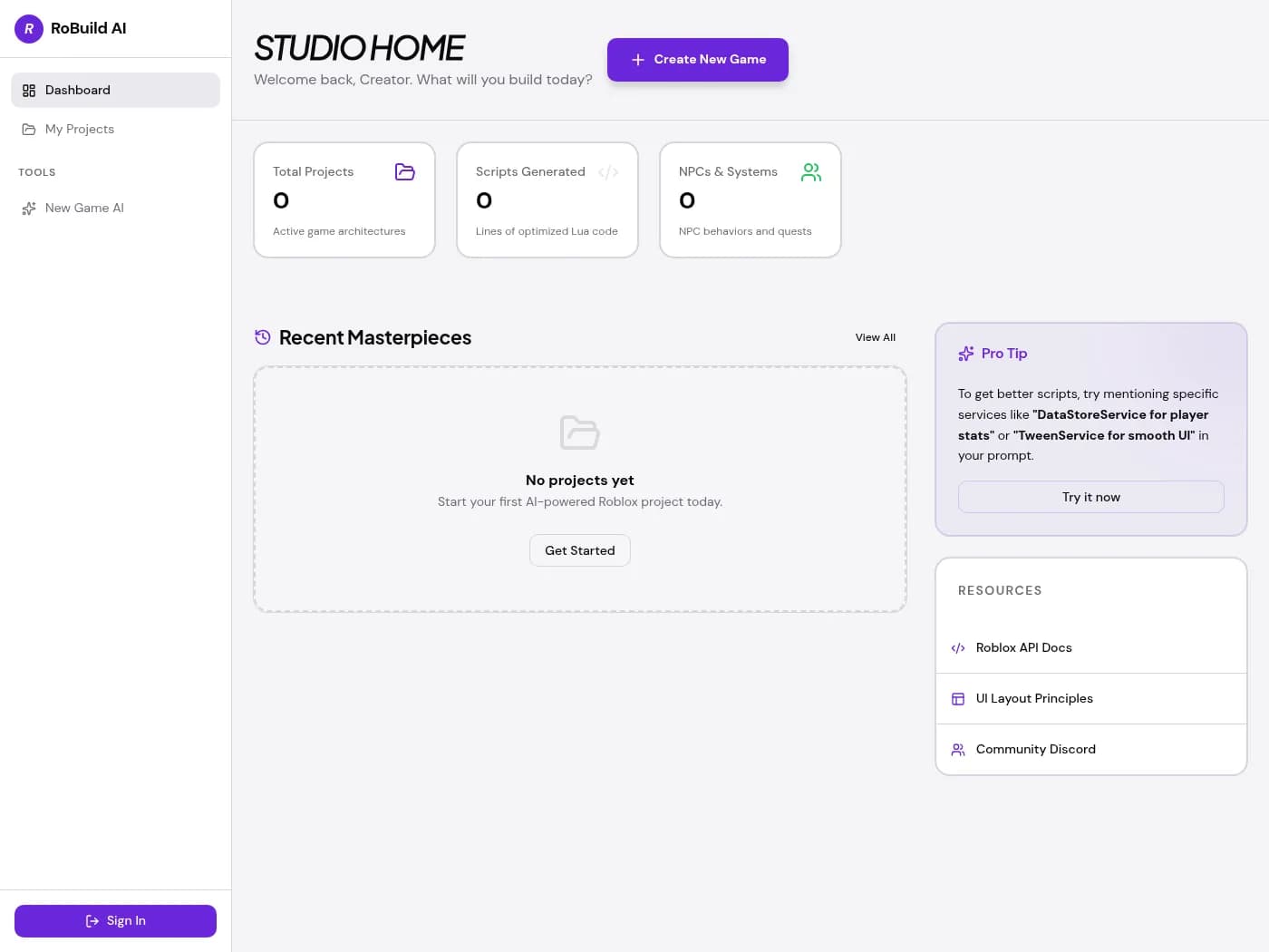 RoBuild AI Studio