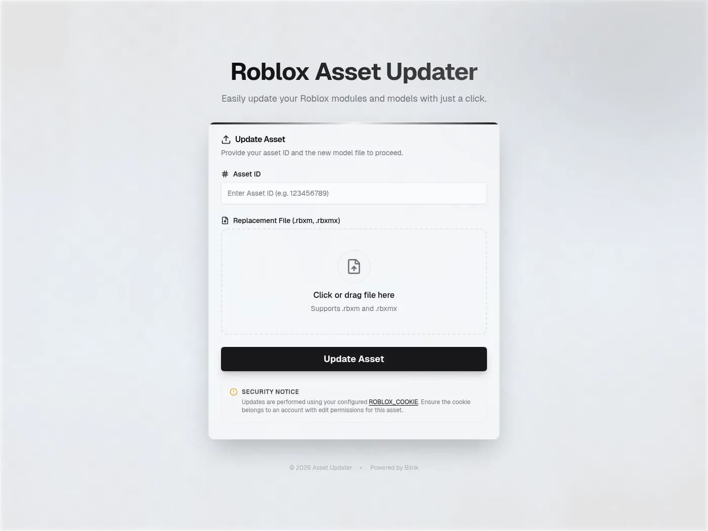 Roblox Asset Updater