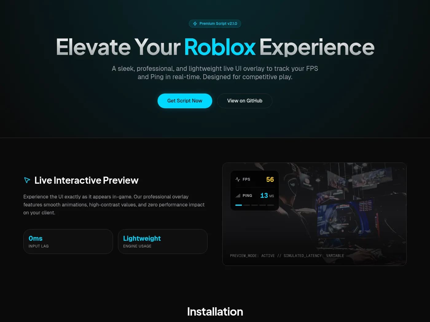 Roblox Stats Pro UI