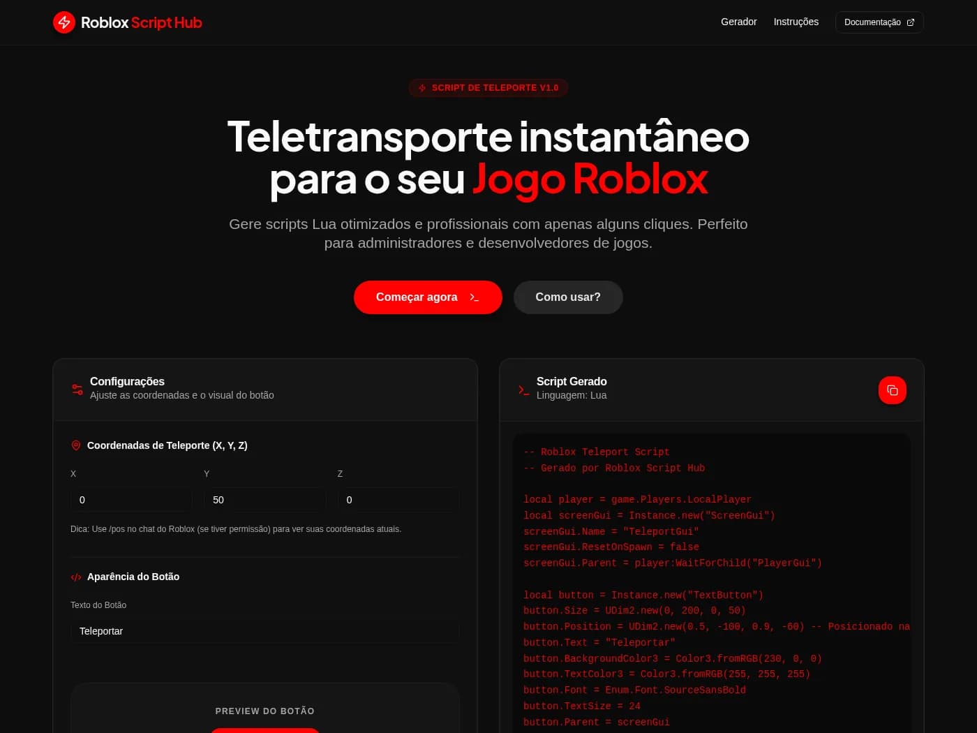 Roblox Teleport Script