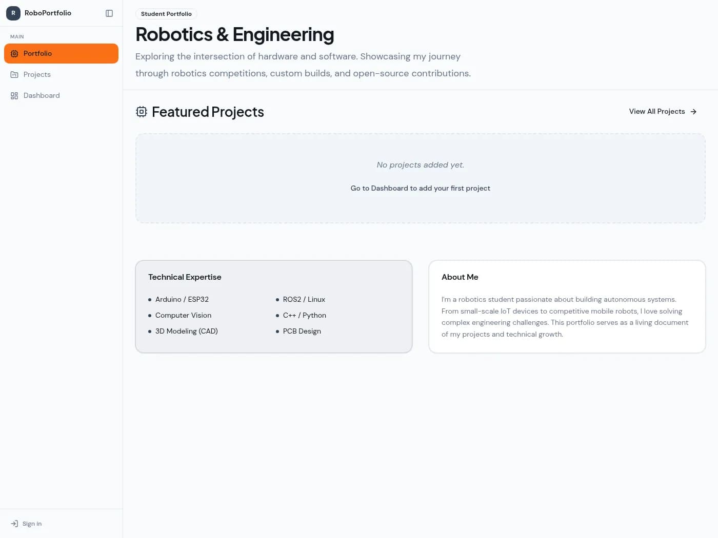 RoboPortfolio