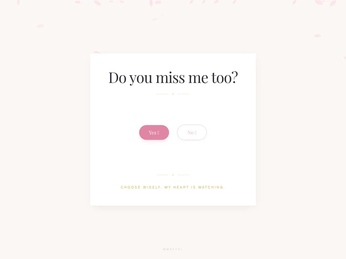 Romantic Love Letter Page