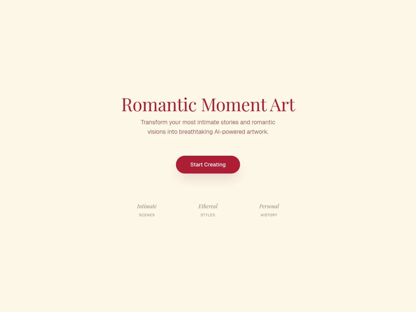 Romantic Moment Art