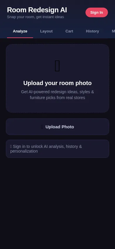 Room Redesign AI