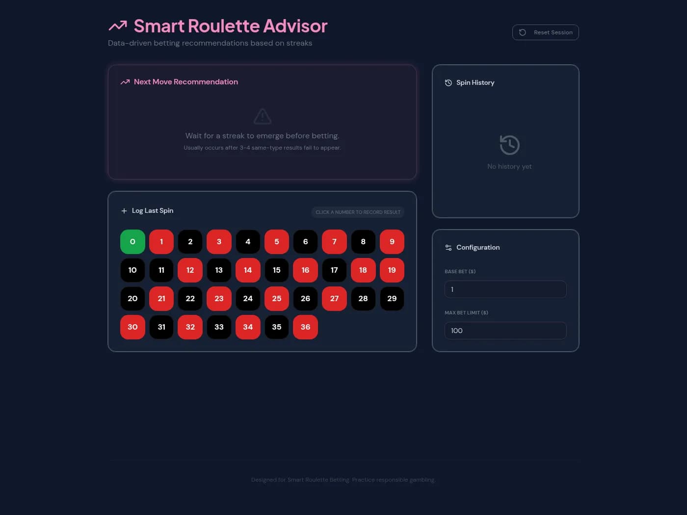Smart Roulette Advisor