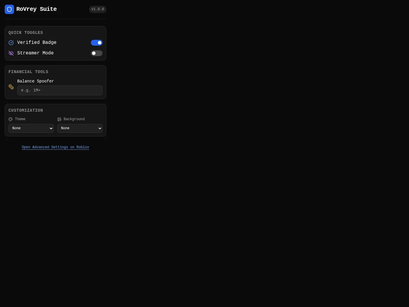 RoVrey Chrome Extension