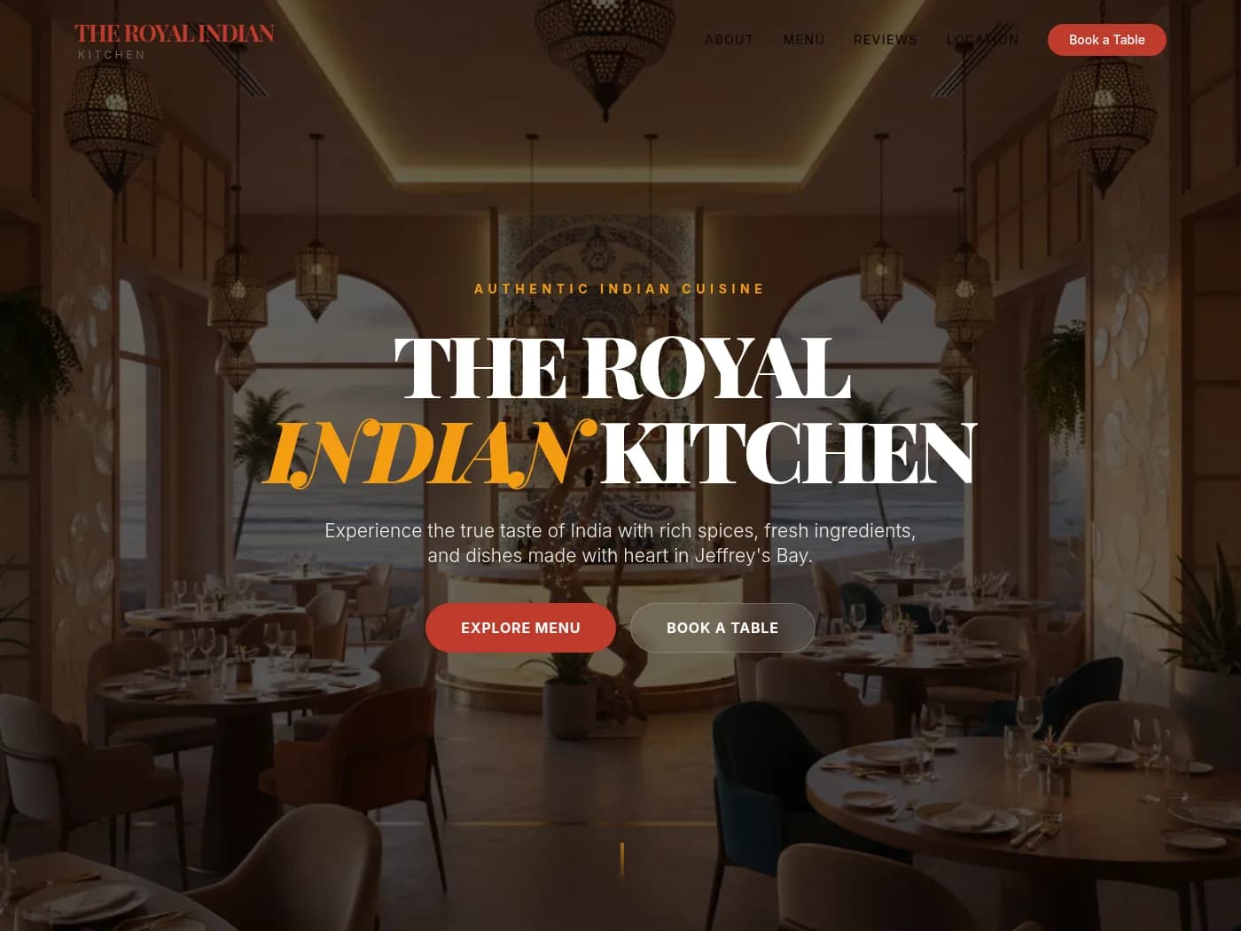 Royal Indian Kitchen Site