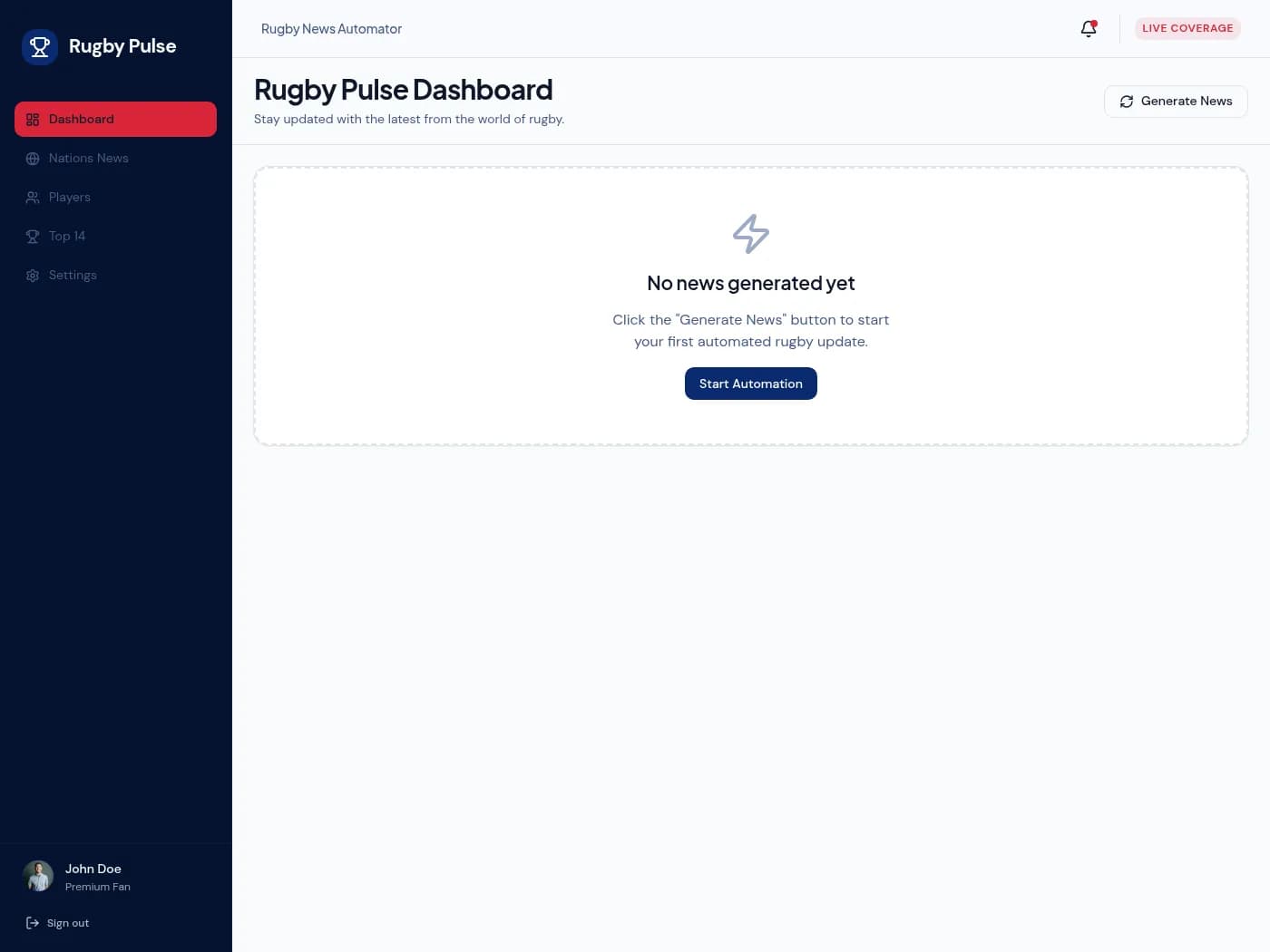 Rugby News Automator