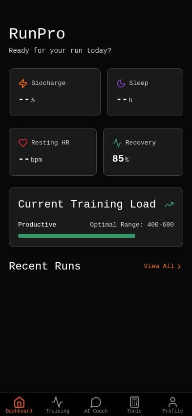 RunPro Fitness Coach
