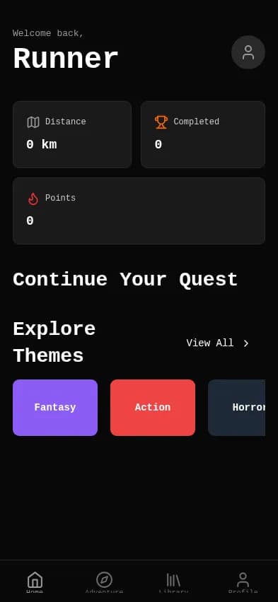 RunStory Adventure App