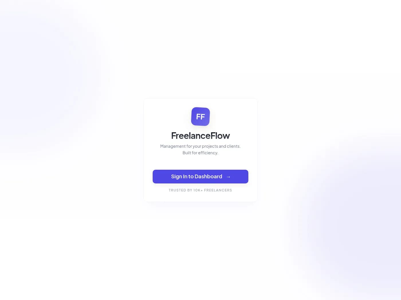 SaaS Freelance Dashboard