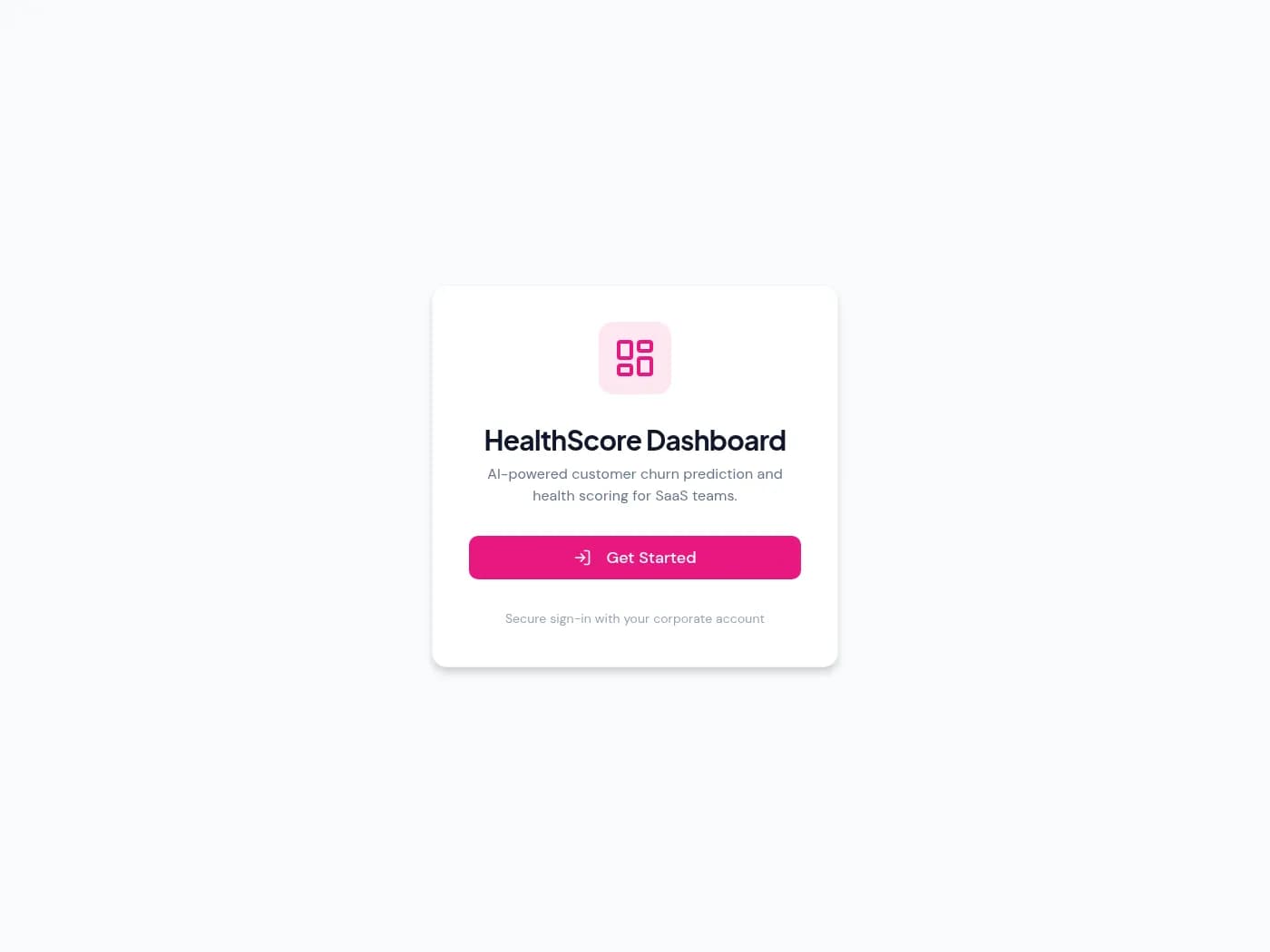 HealthScore Dashboard