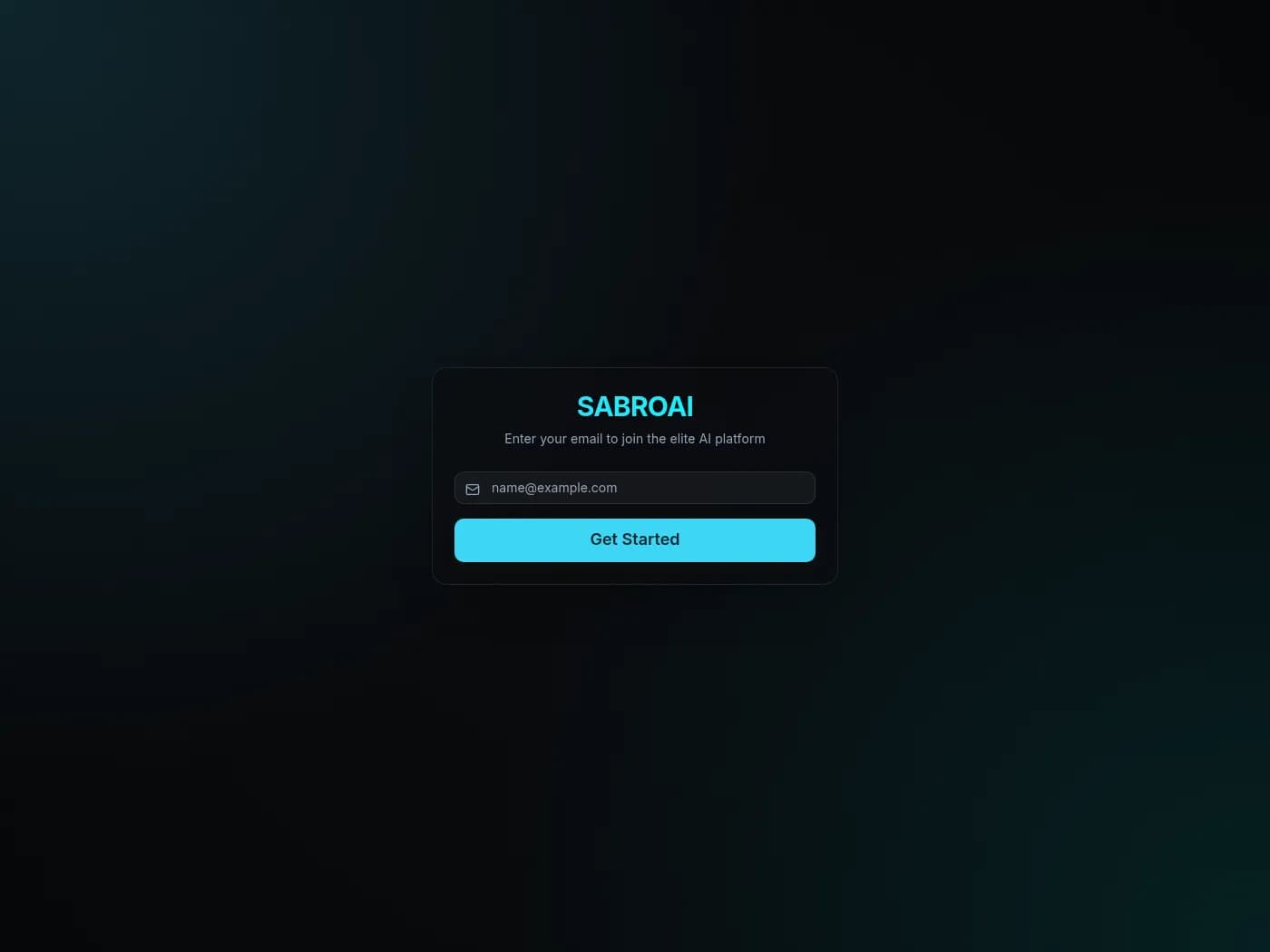 SABROAI Platform Suite