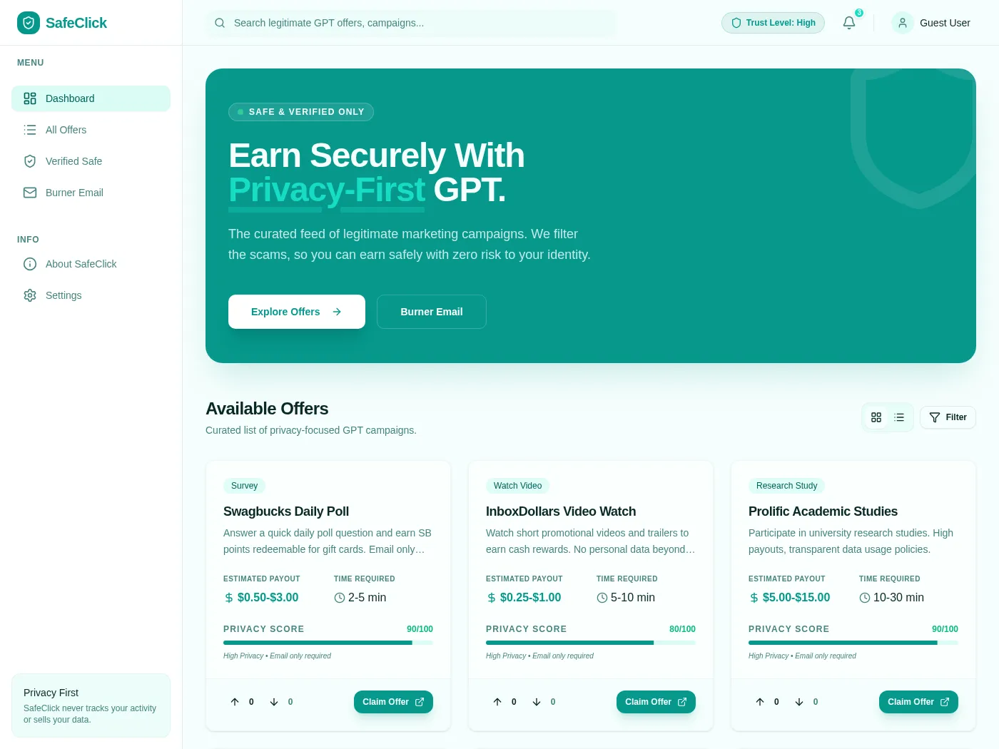 SafeClick Rewards