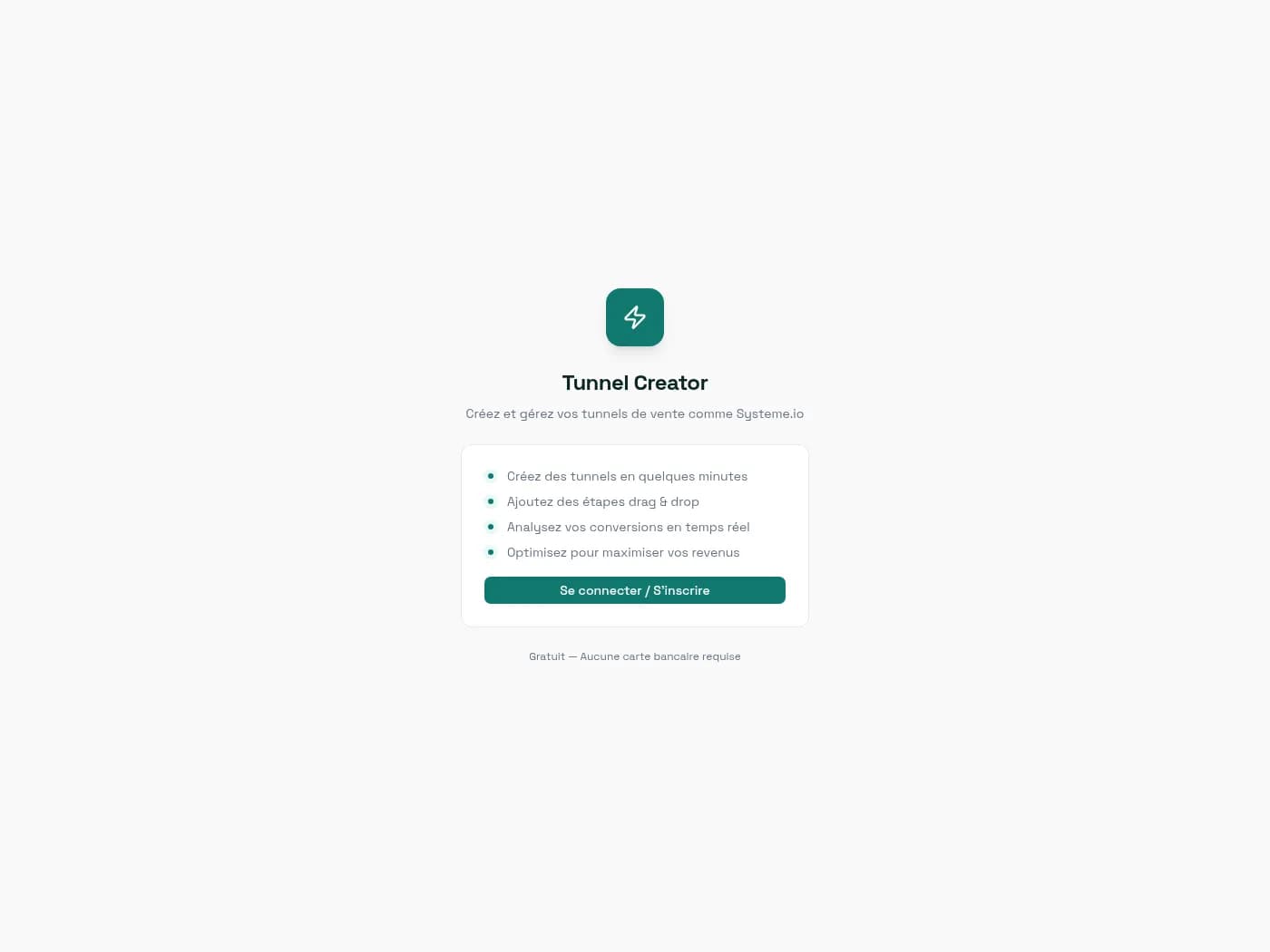 Tunnel Creator App
