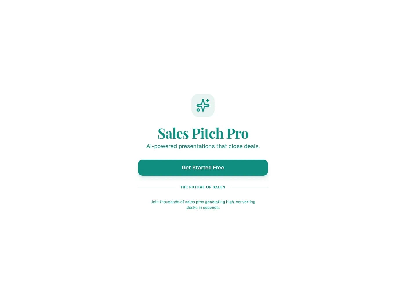 Sales Pitch Deck Pro