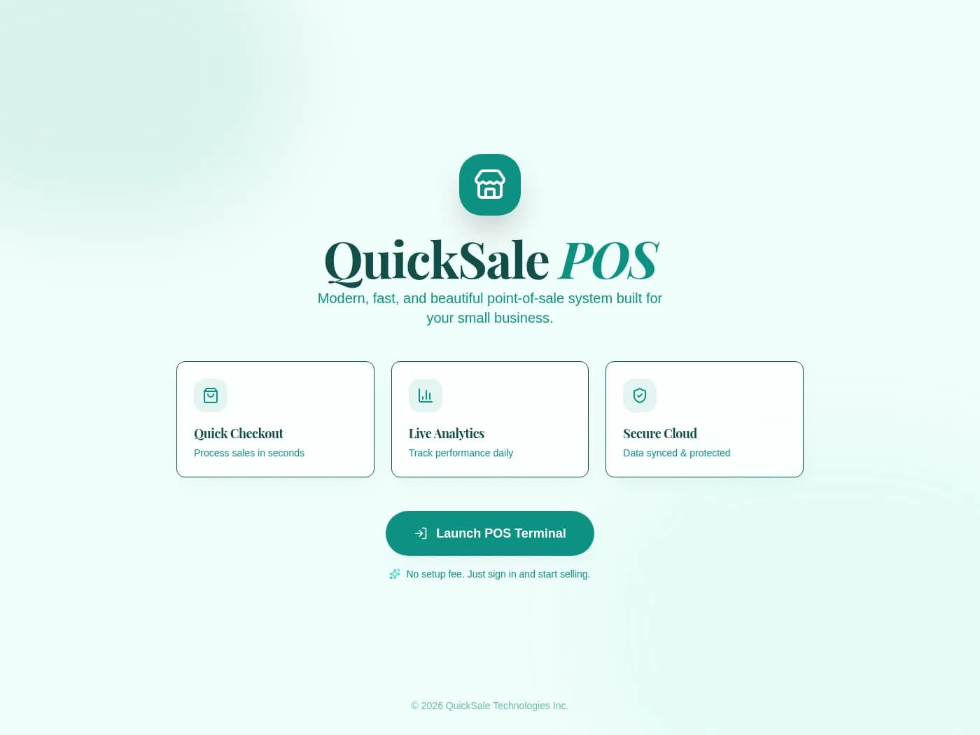 QuickSale POS App