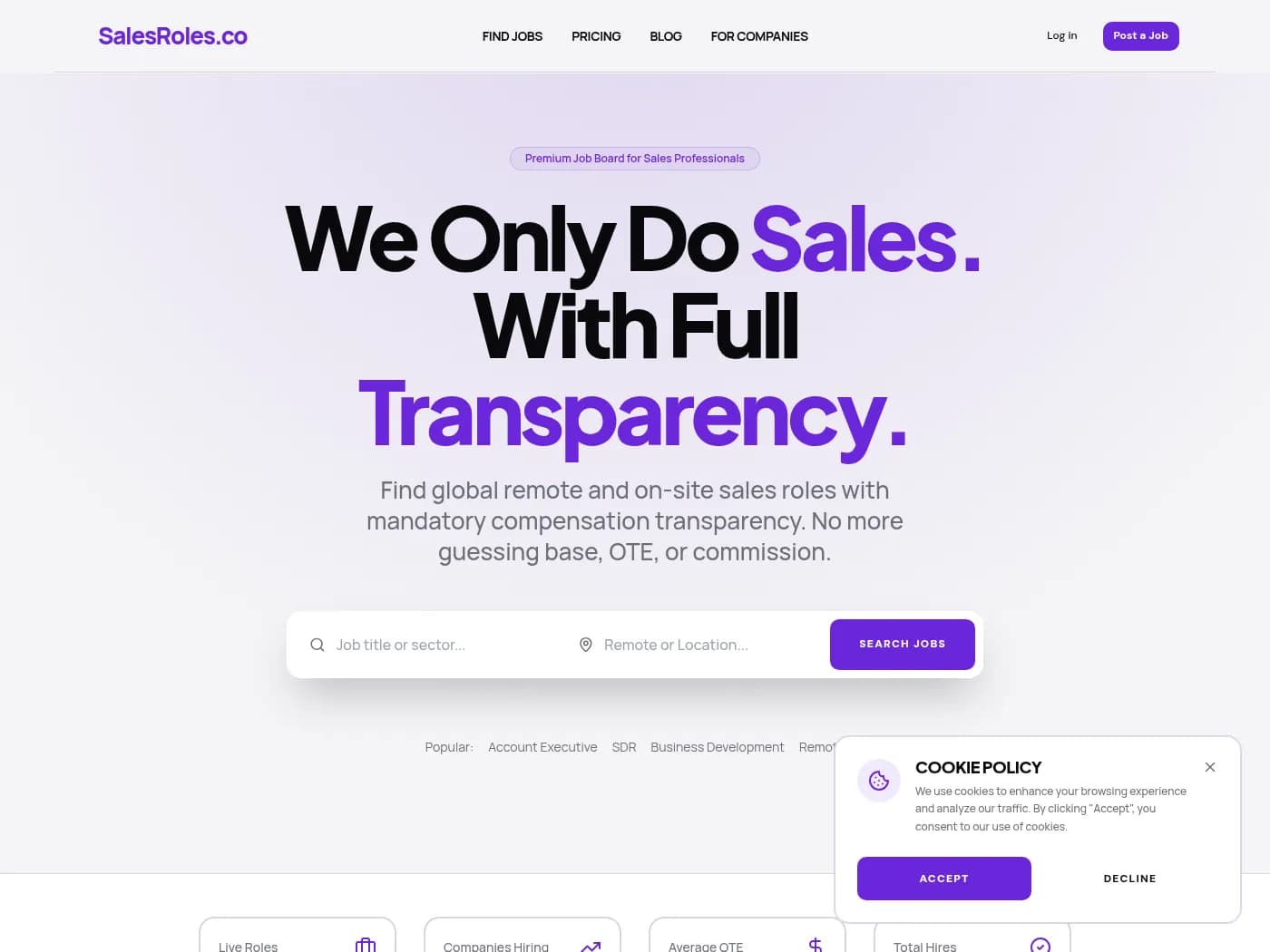 SalesRoles.co Job Board
