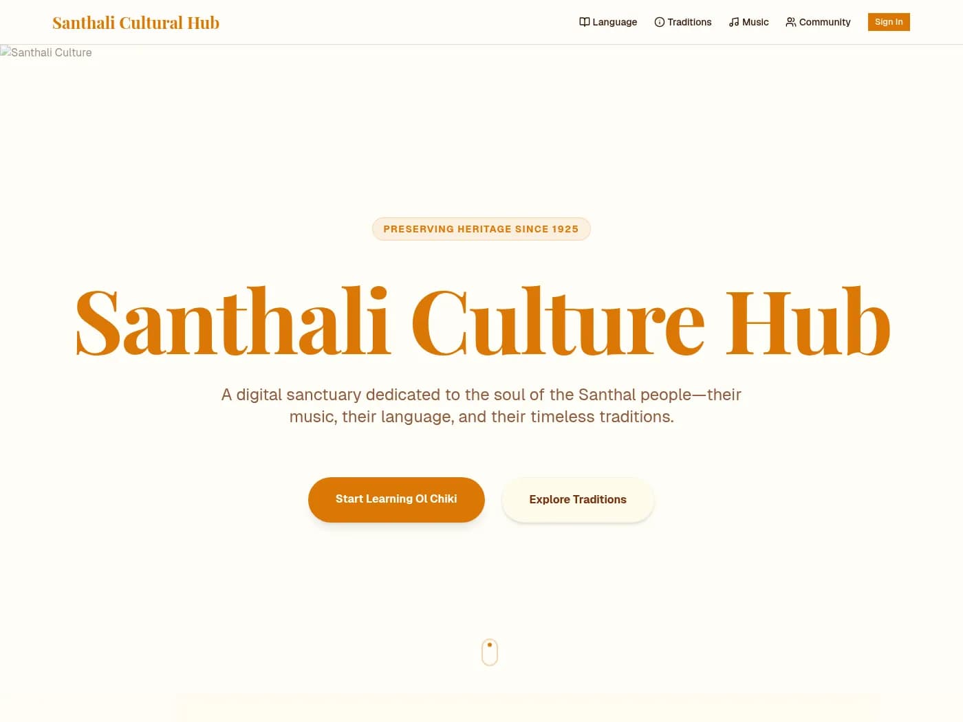 Santhali Culture Hub