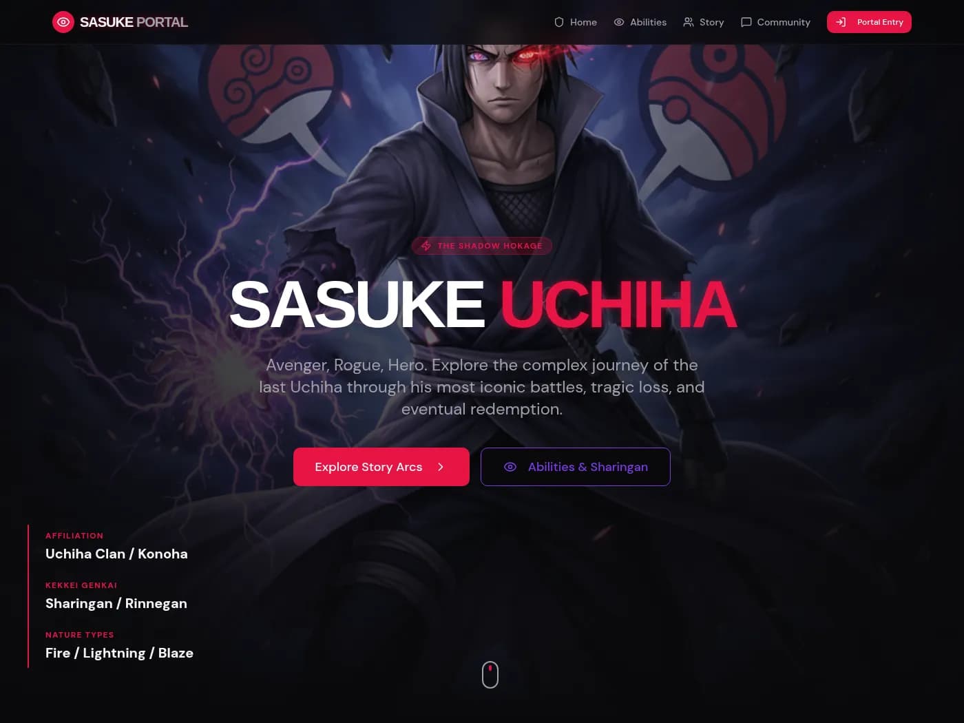 Sasuke Uchiha Fan Portal