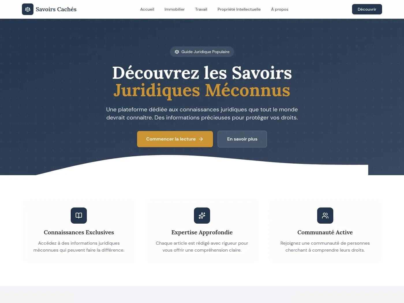 Savoirs Cachés Web