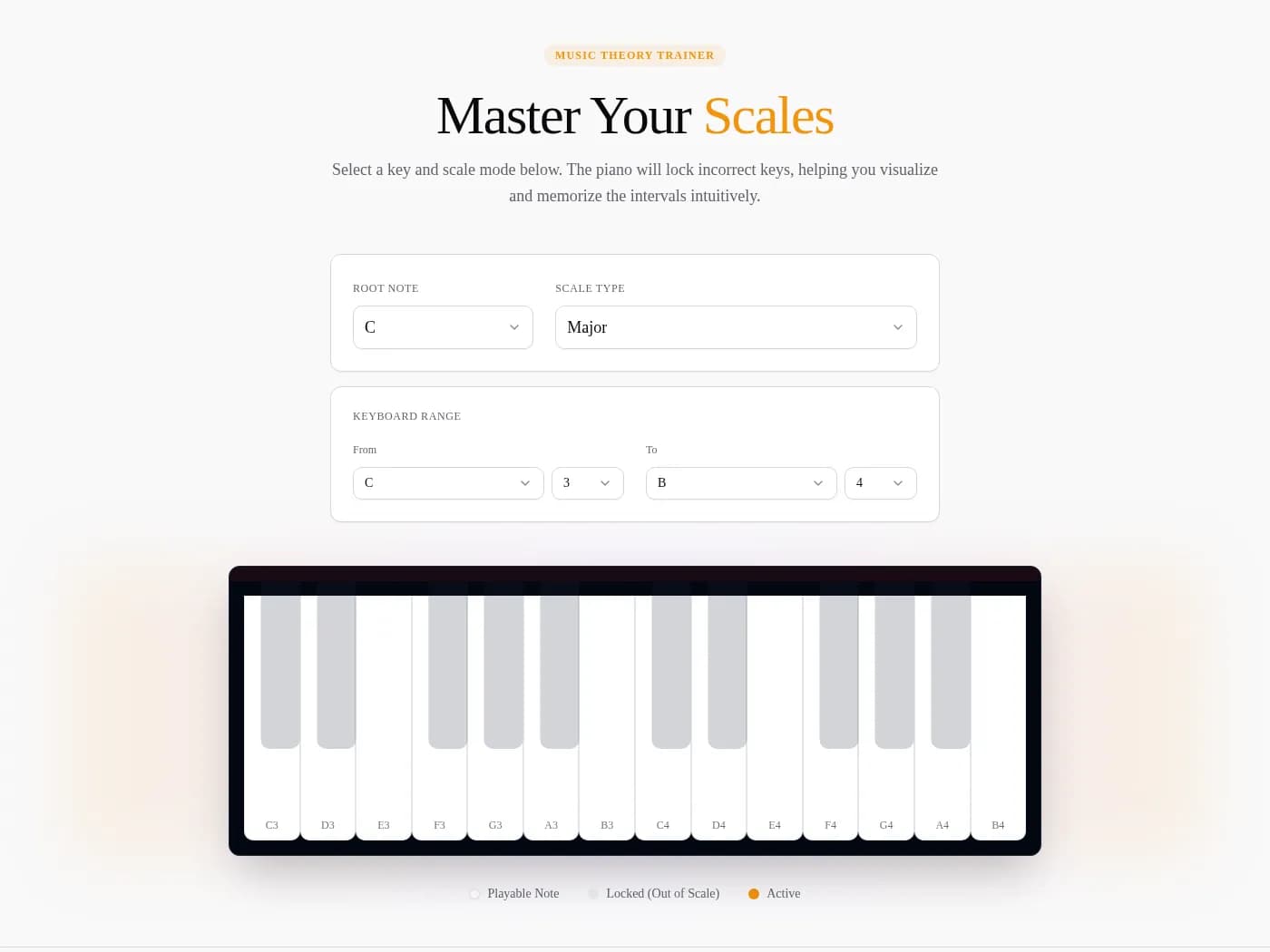 ScaleSense Piano App
