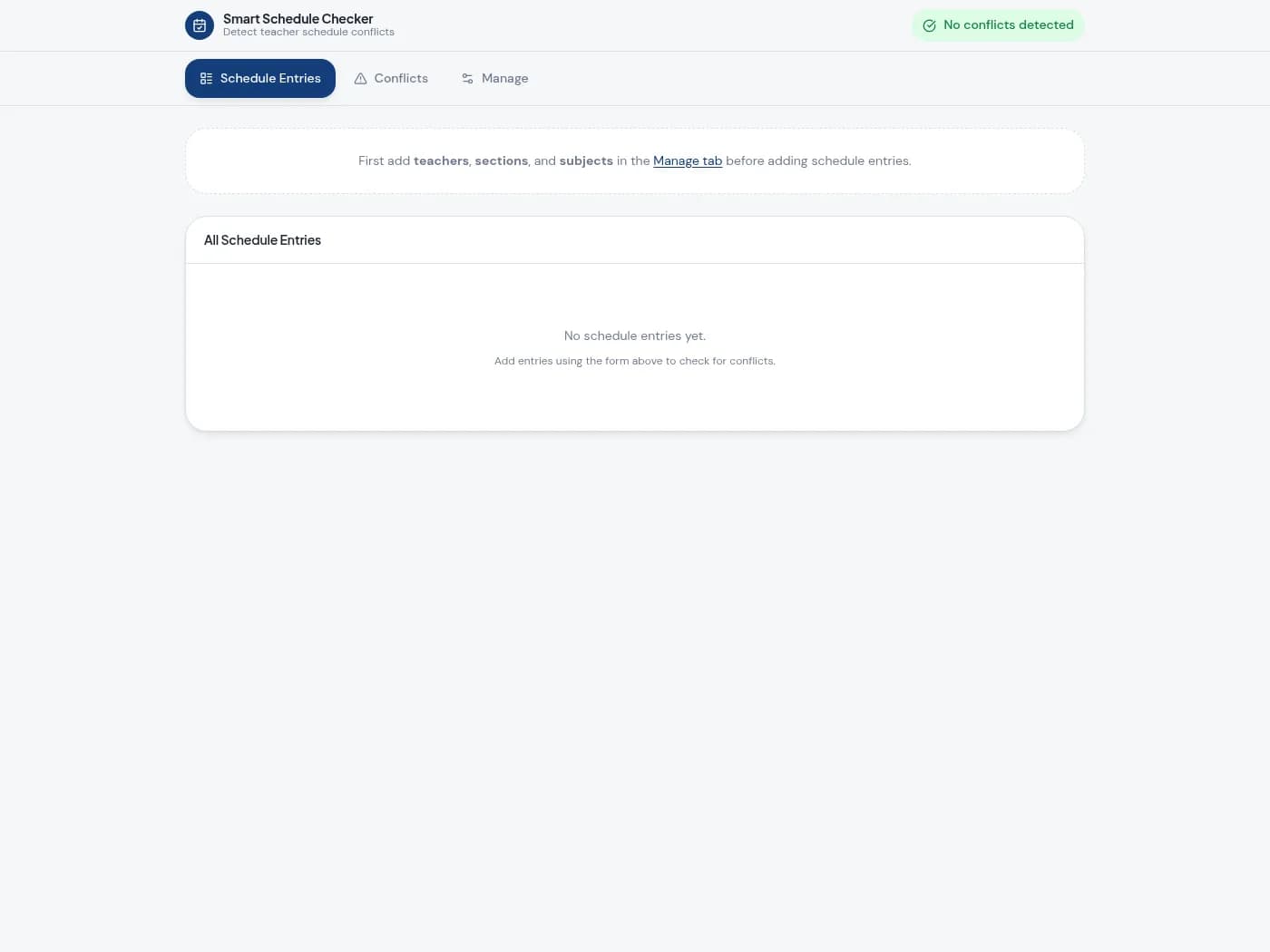 Smart Schedule Checker