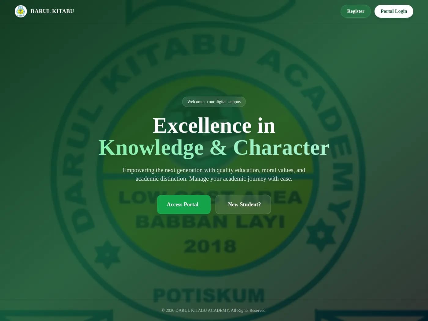 Darul Kitabu Academy Portal