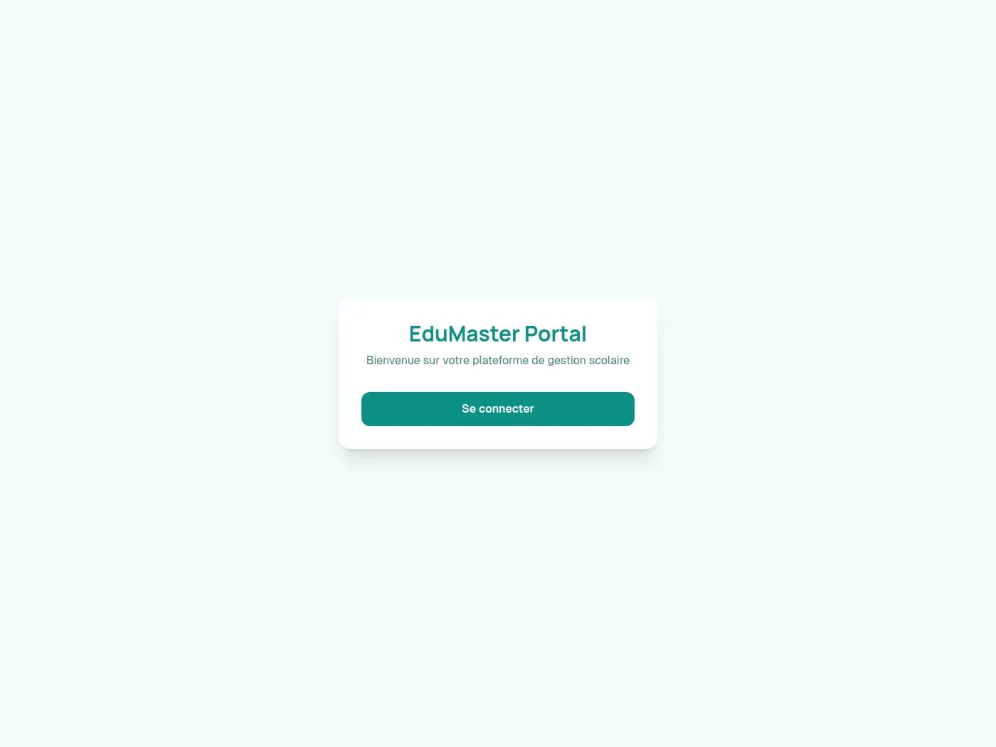 EduMaster Portal