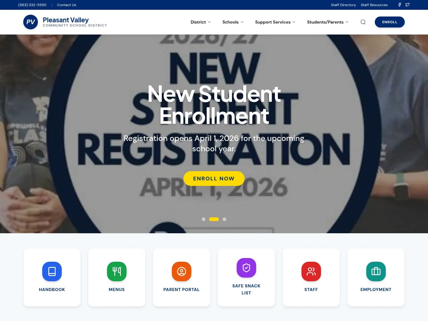 School District Website Clone