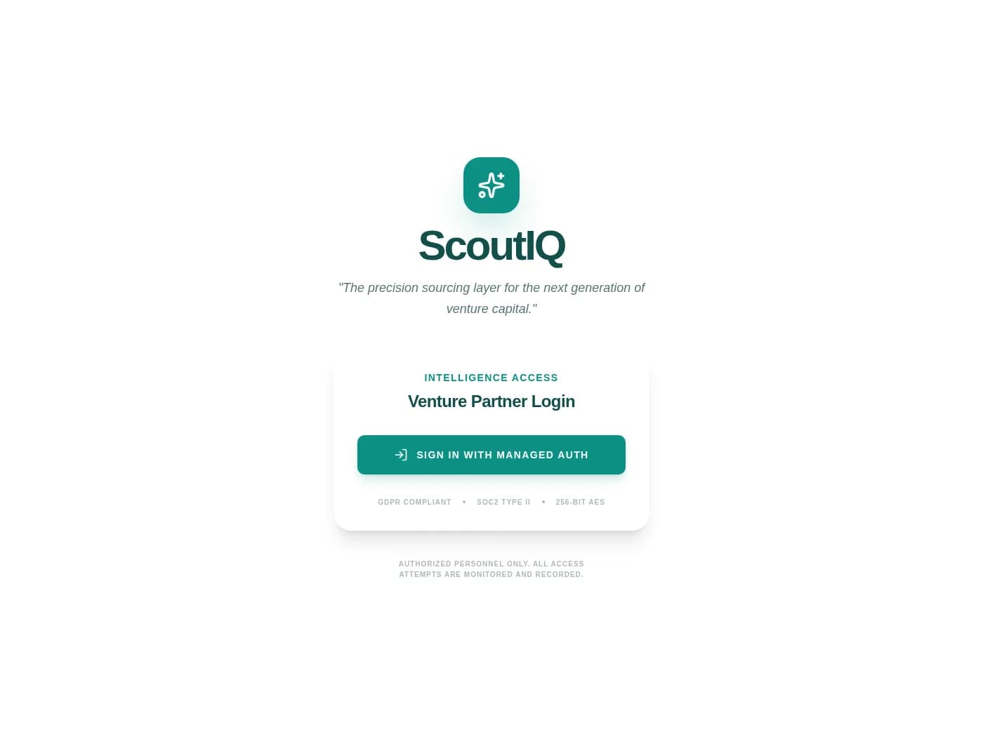 ScoutIQ VC Platform