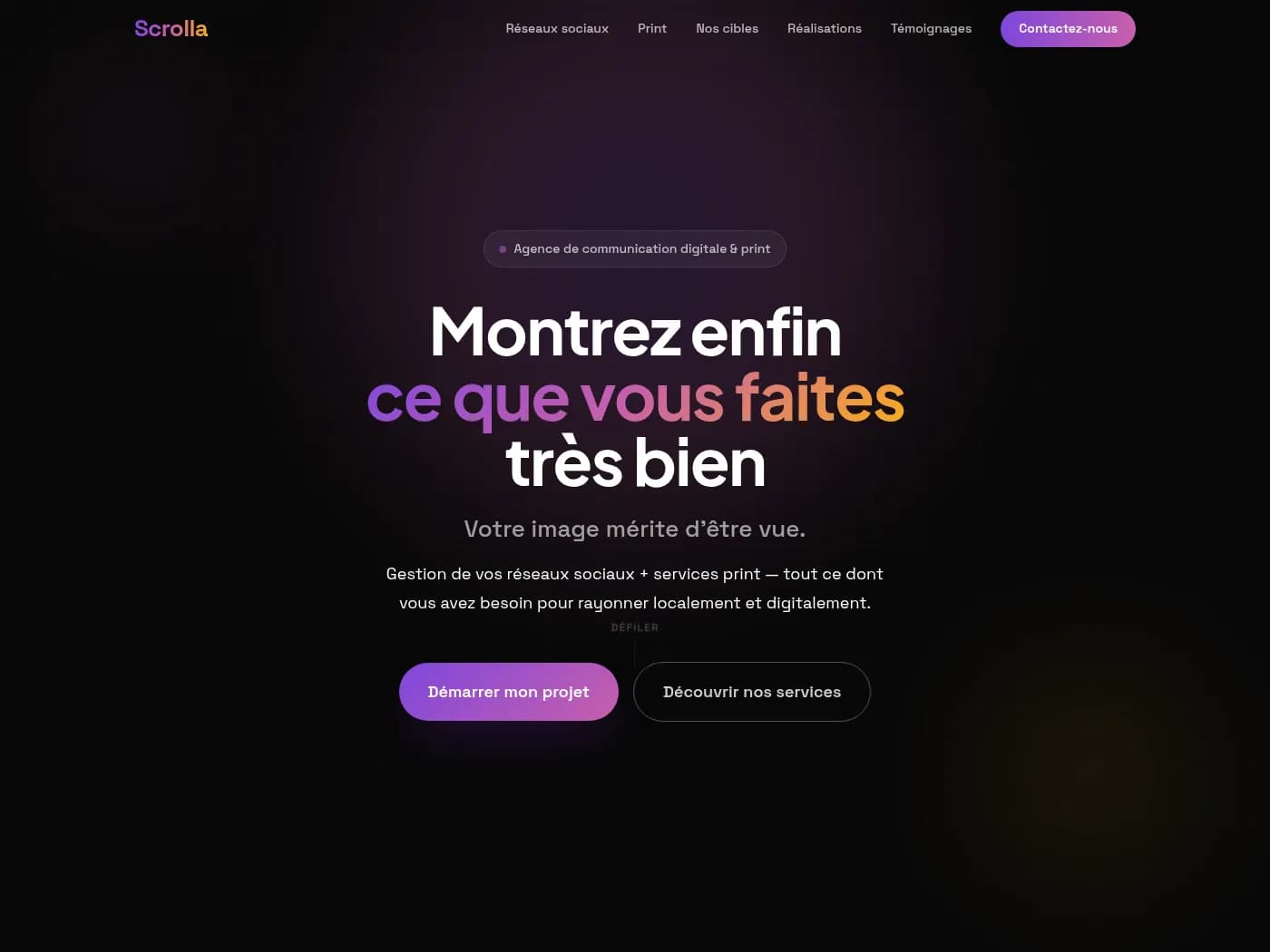 Scrolla One-Page Agency