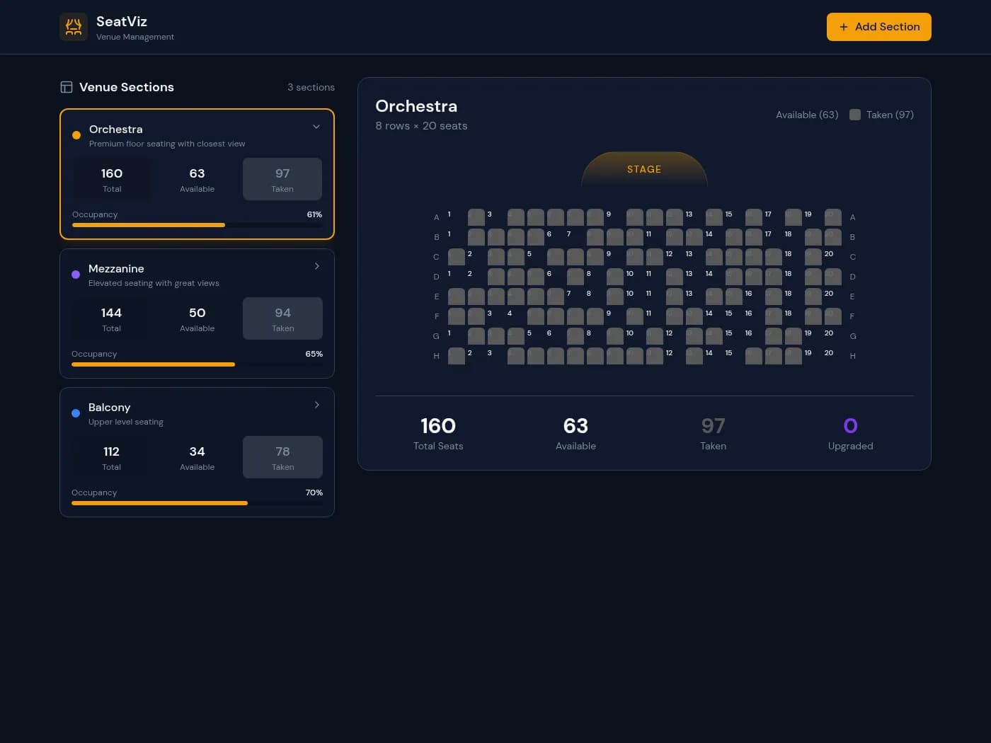 SeatViz Mock Backend