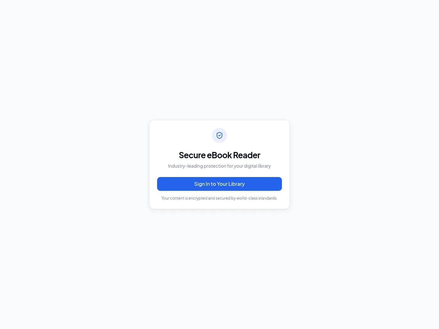Secure eBook Reader