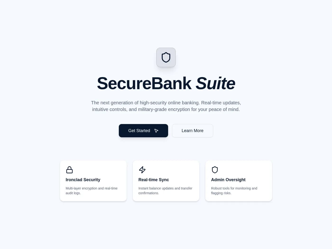 SecureBank Dashboard Suite