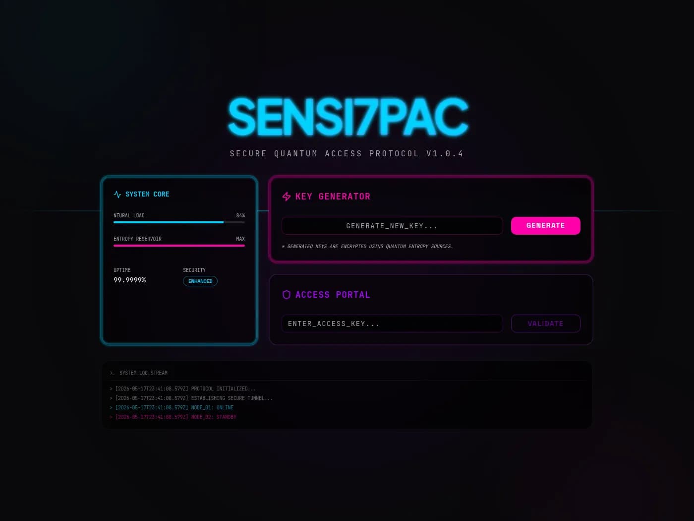 SENSI7PAC Neon Portal