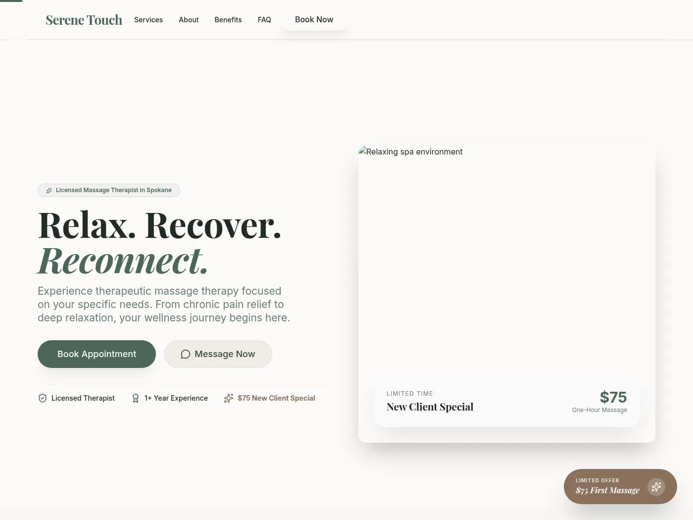 Serene Touch Spa Site